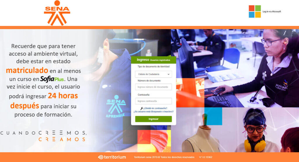 Sena Sofia Plus - Carreras Virtuales y Presenciales 2023