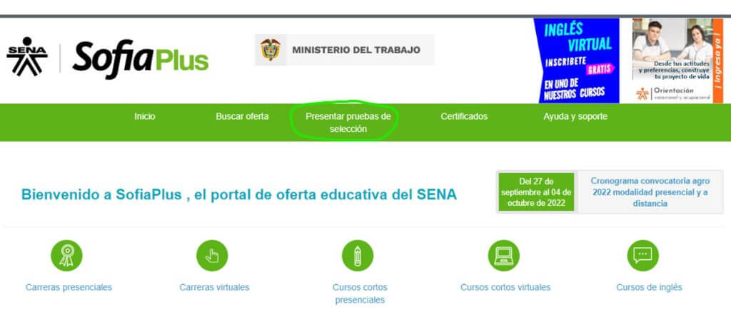 Presentar Pruebas Sena 2024 - Simulación Gratis