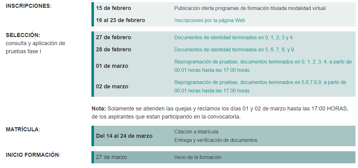 Inscripciones Sena 2024 - Cronograma y Convocatorias